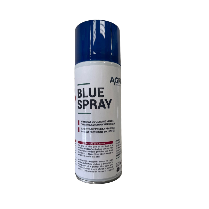 Blue Spray désinfection pro 400 ml by AGRIVET - Le Carré Farago